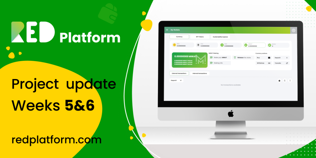 2022 RED Project Update – weeks 5-6 - RED Platform